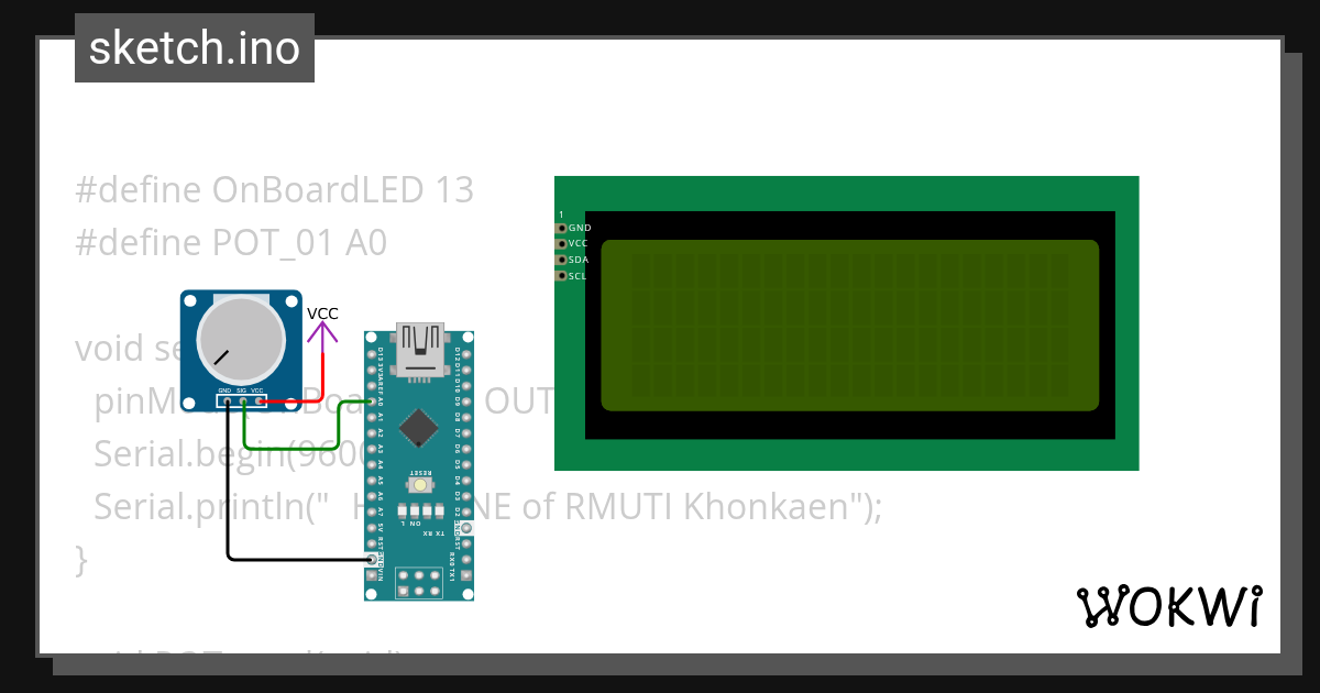 ADC_Serial_LCD - Wokwi ESP32, STM32, Arduino Simulator
