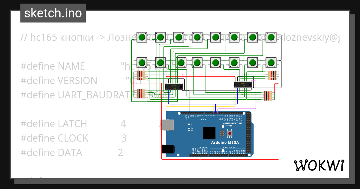 hc165 - Wokwi ESP32, STM32, Arduino Simulator