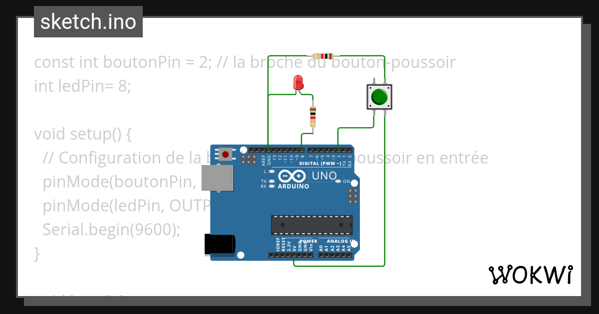 Exercice2 PWD "c" - Wokwi ESP32, STM32, Arduino Simulator
