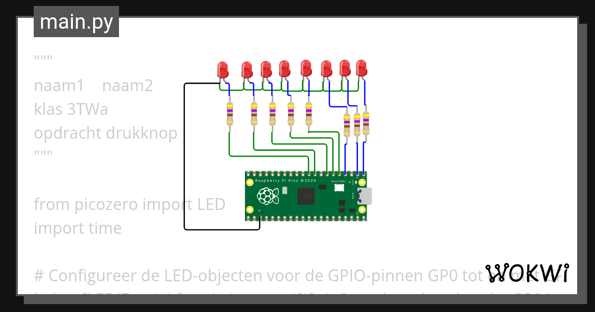 BINAIRE_TELLER_picozero - Wokwi ESP32, STM32, Arduino Simulator