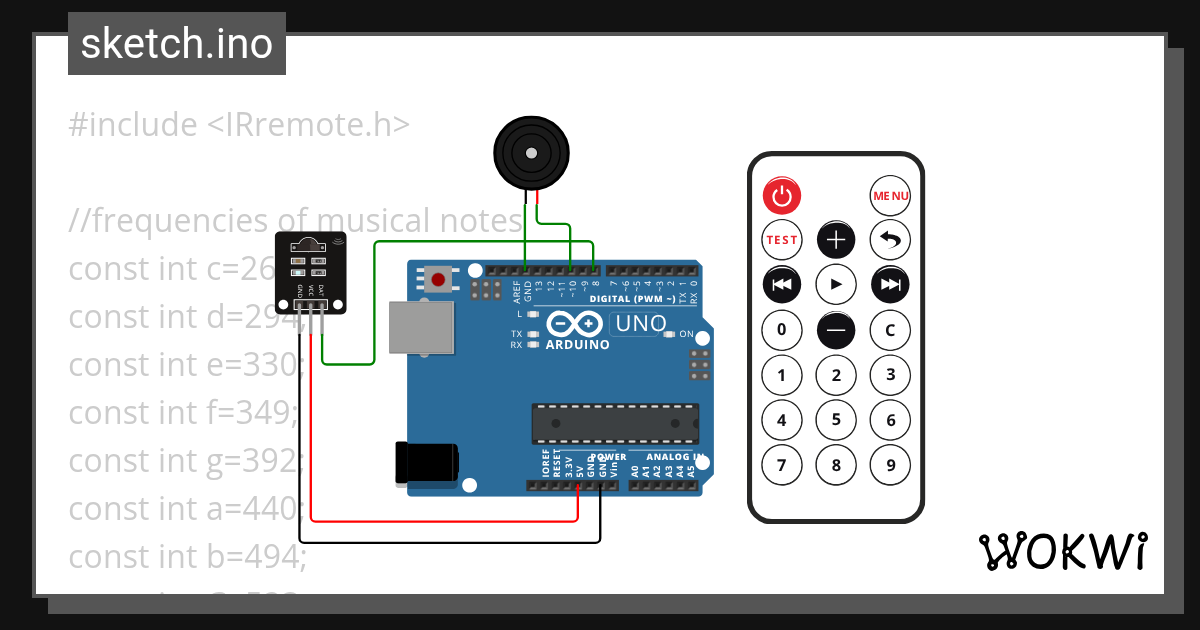 Project-275[RC Piano] - Wokwi ESP32, STM32, Arduino Simulator
