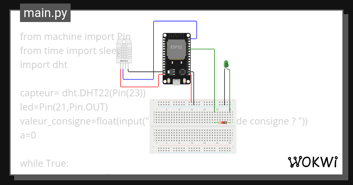 thermostat - Wokwi ESP32, STM32, Arduino Simulator