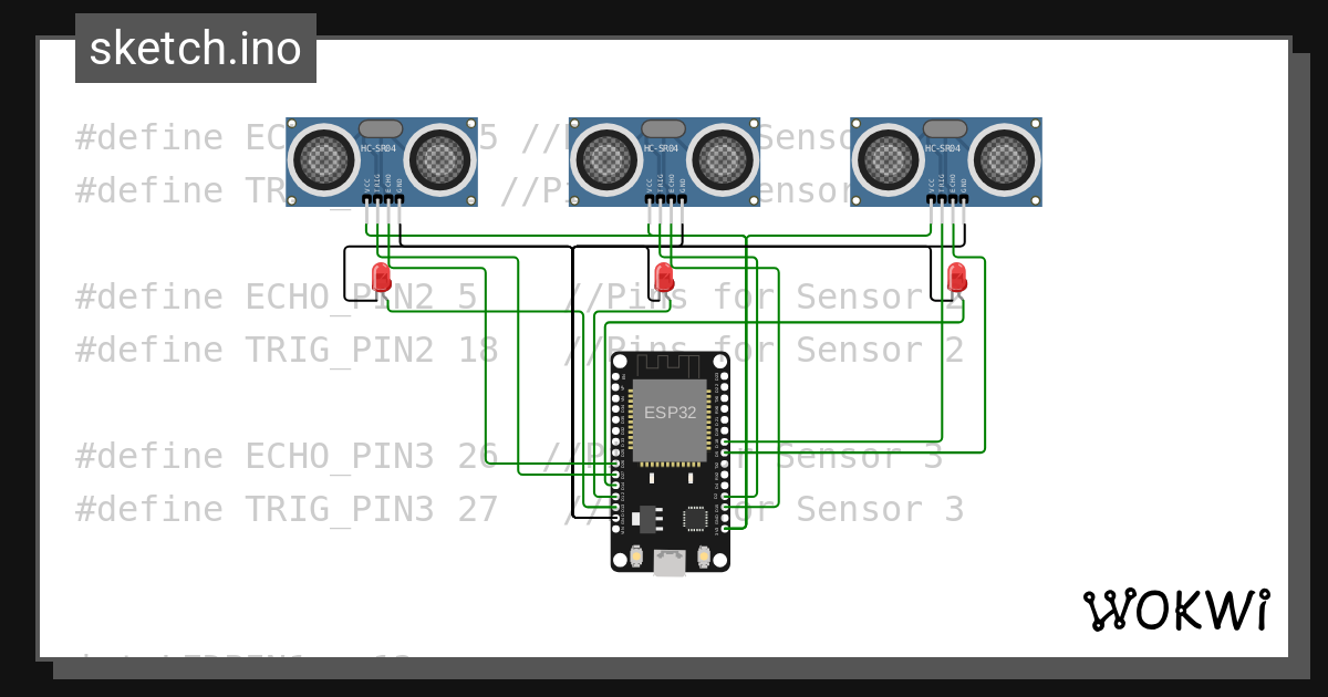 Smart Parking Project Wokwi Esp32 Stm32 Arduino Simulator 1806