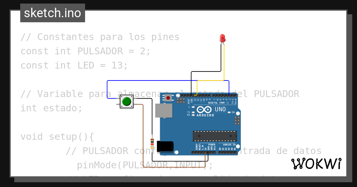 Pulsador Wokwi Esp32 Stm32 Arduino Simulator 9623
