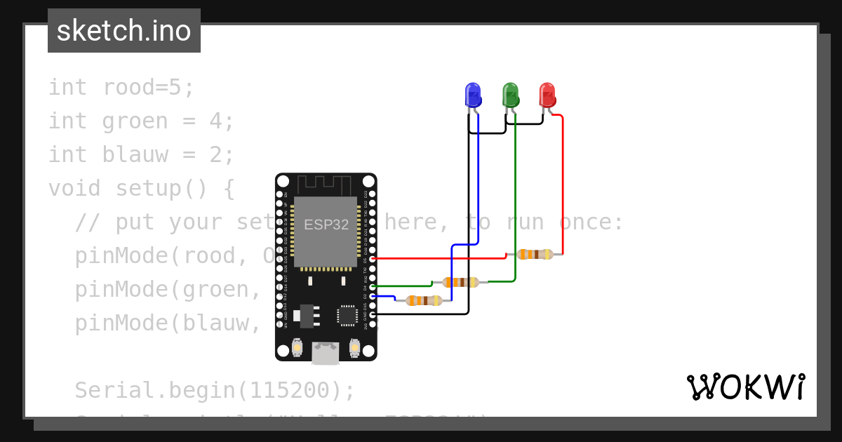 Led Dimmen Wokwi Esp32 Stm32 Arduino Simulator 