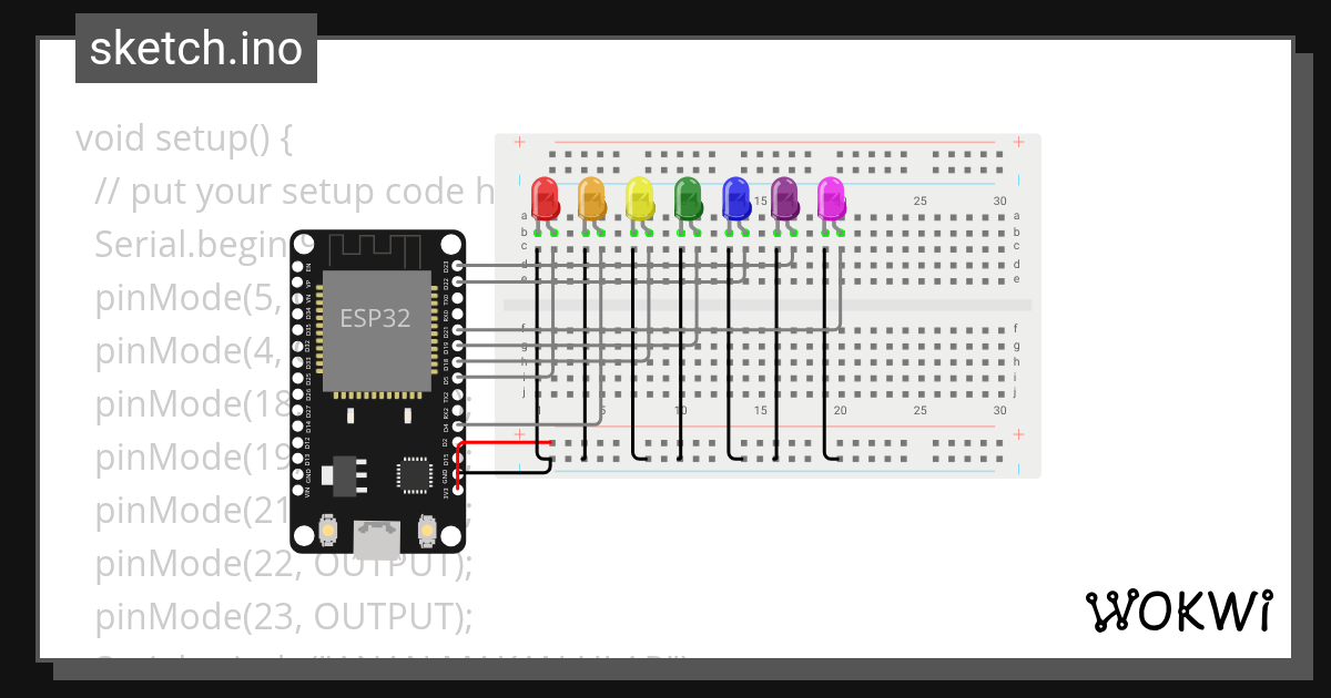 3 Oktober 2077 Esp 32 Led Wokwi Esp32 Stm32 Arduino Simulator 8027