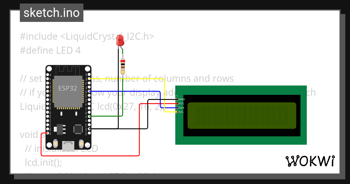 esp32 I2C - 35.Yumna - Wokwi ESP32, STM32, Arduino Simulator