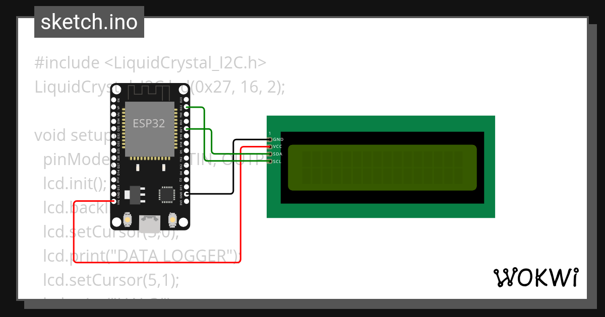 esp 32 i2c - Wokwi ESP32, STM32, Arduino Simulator