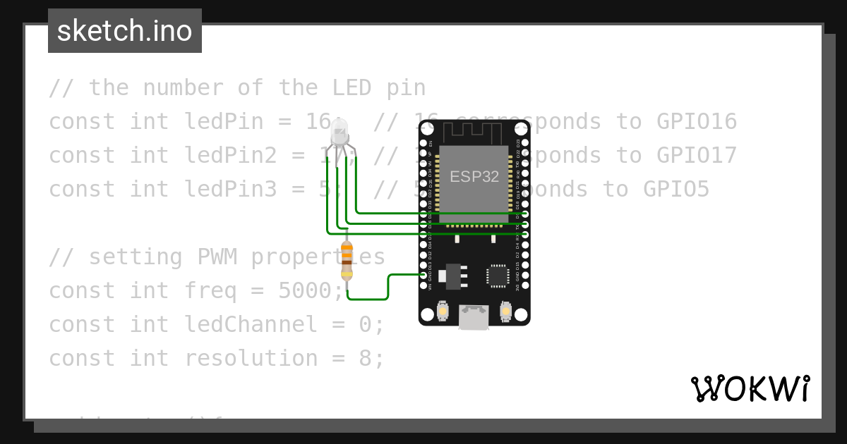 Led Pwm Controlleranalog Output Wokwi Esp32 Stm32 Arduino Simulator 9349