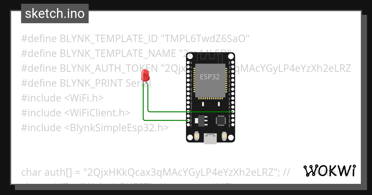 Blynk - Wokwi ESP32, STM32, Arduino Simulator