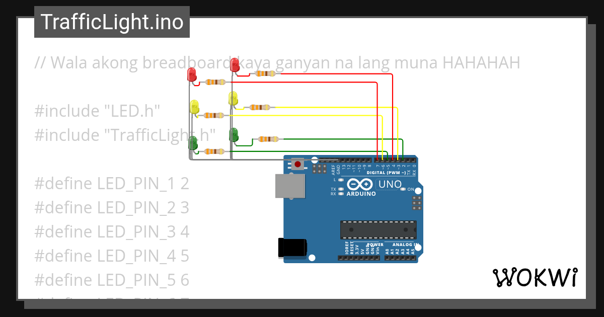 TrafficLight - Wokwi ESP32, STM32, Arduino Simulator