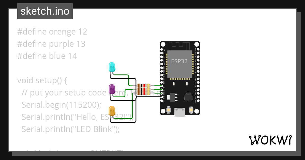 Espblink Wokwi Esp32 Stm32 Arduino Simulator