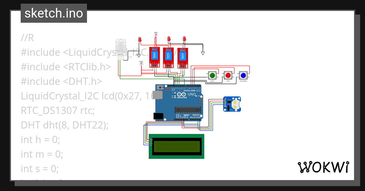 dht relay millis por - Wokwi ESP32, STM32, Arduino Simulator