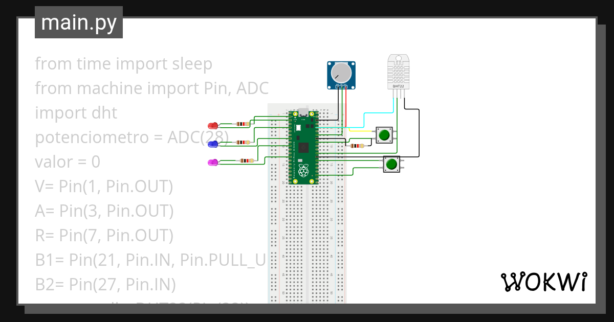 proj 8 - Wokwi ESP32, STM32, Arduino Simulator