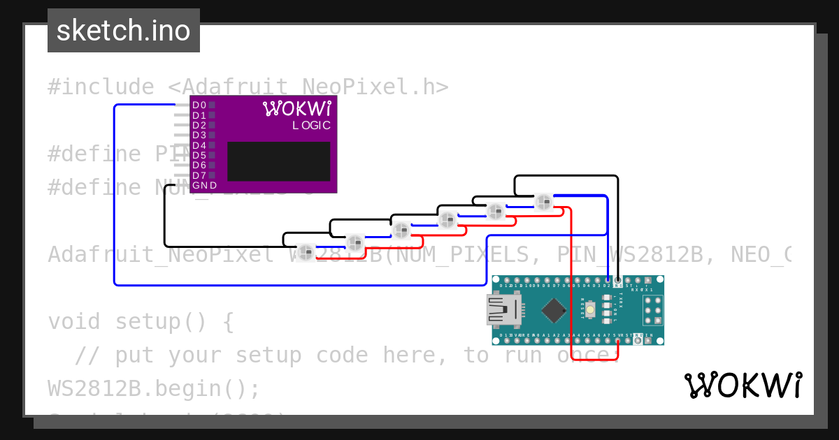 Ws2812 Test Copy Wokwi Esp32 Stm32 Arduino Simulator 6233