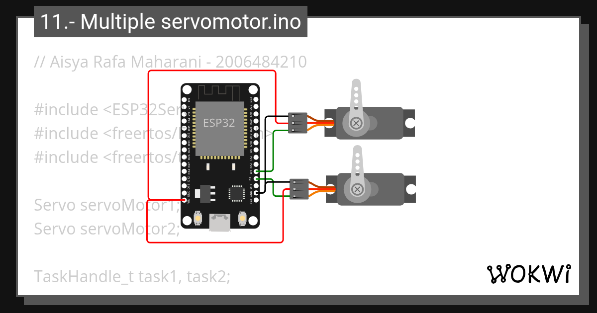 Motor Servo - Wokwi ESP32, STM32, Arduino Simulator