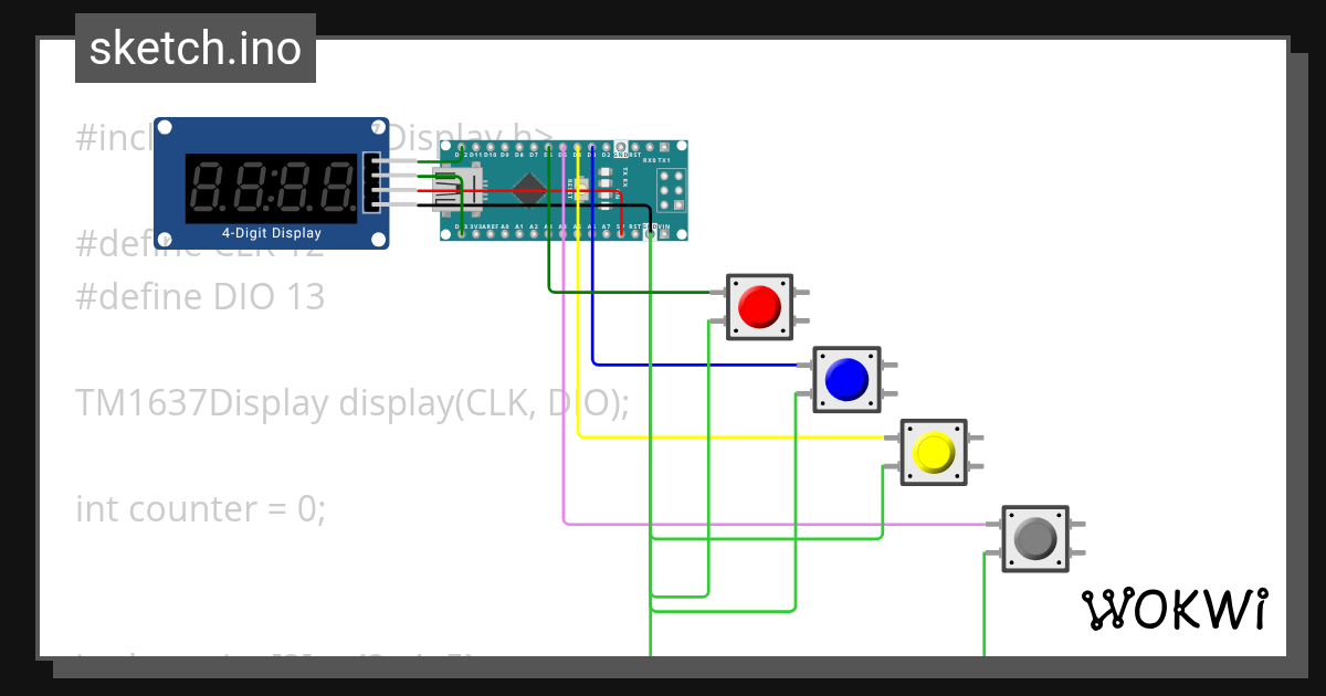 Counter - Wokwi ESP32, STM32, Arduino Simulator