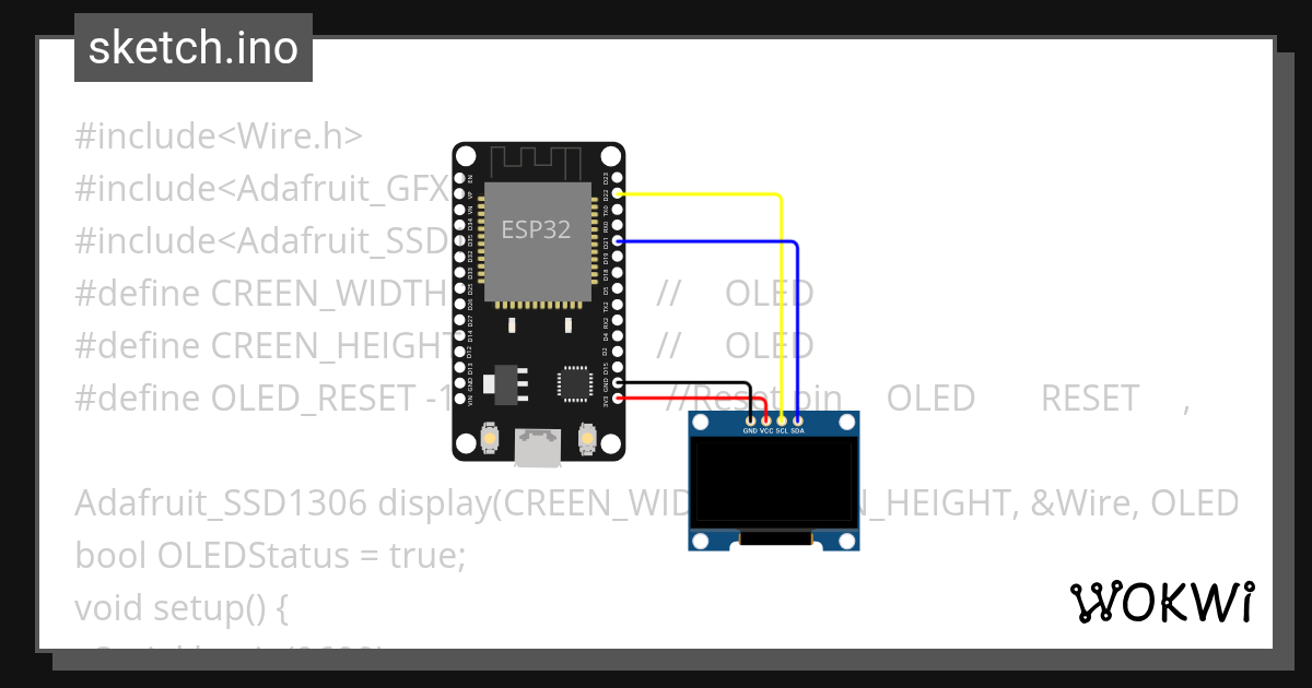OLED-1 Copy - Wokwi ESP32, STM32, Arduino Simulator