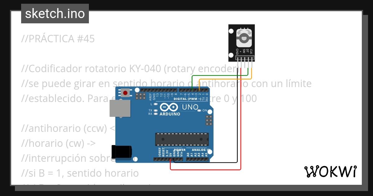 codificador-rotatorio - Wokwi ESP32, STM32, Arduino Simulator
