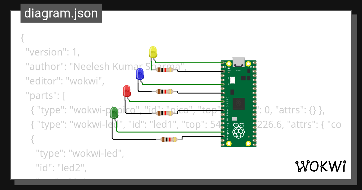 Binary_Timer - Wokwi ESP32, STM32, Arduino Simulator