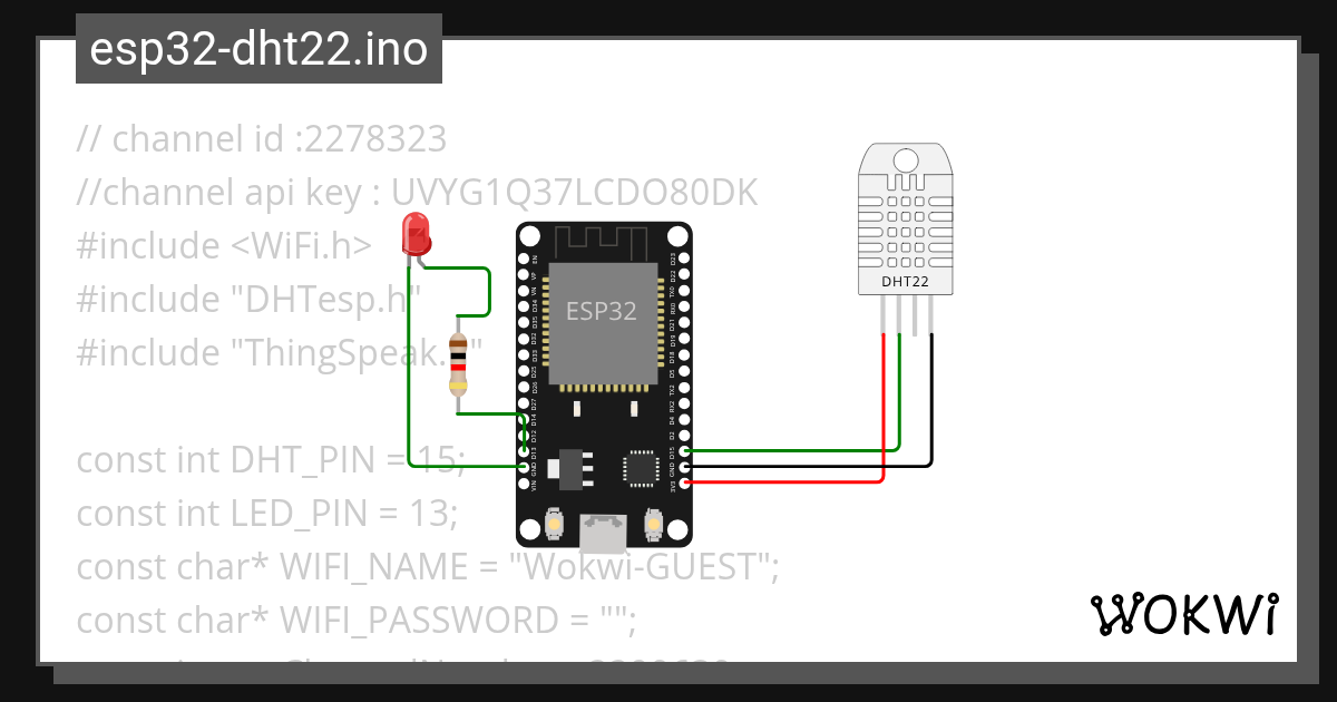 Wifi Sabarish - Wokwi ESP32, STM32, Arduino Simulator