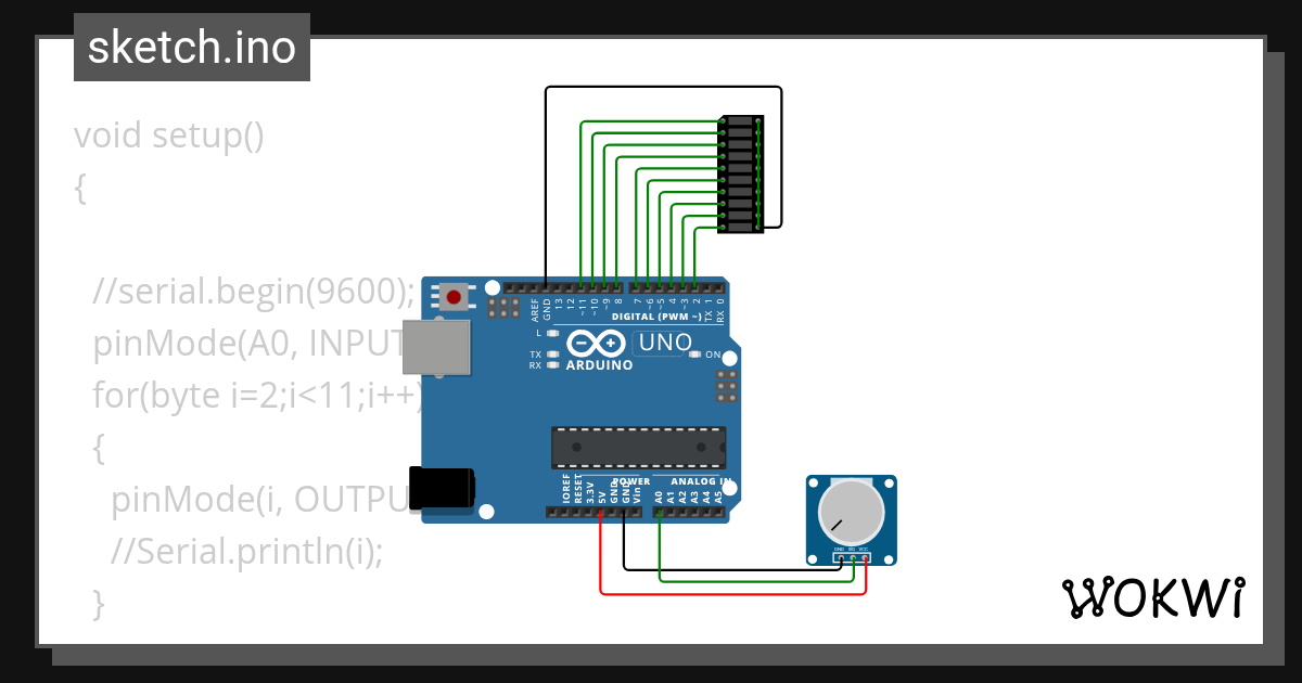 Ledky S Potenciometrom Wokwi Esp32 Stm32 Arduino Simulator 5325