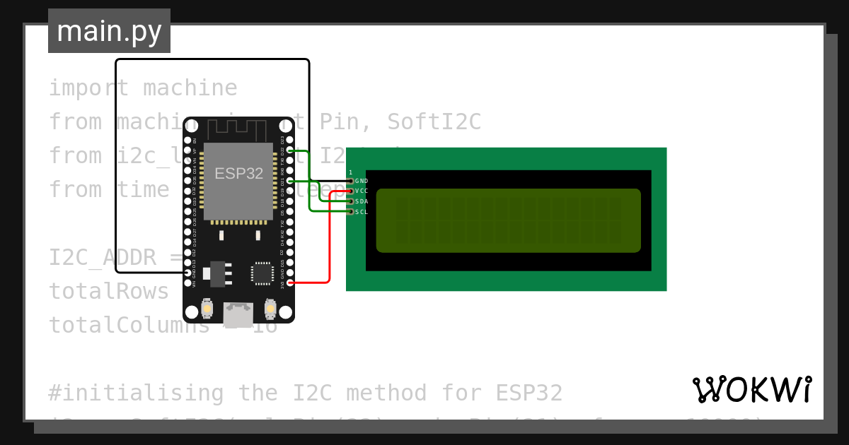 Scl Sdl Wokwi Esp32 Stm32 Arduino Simulator