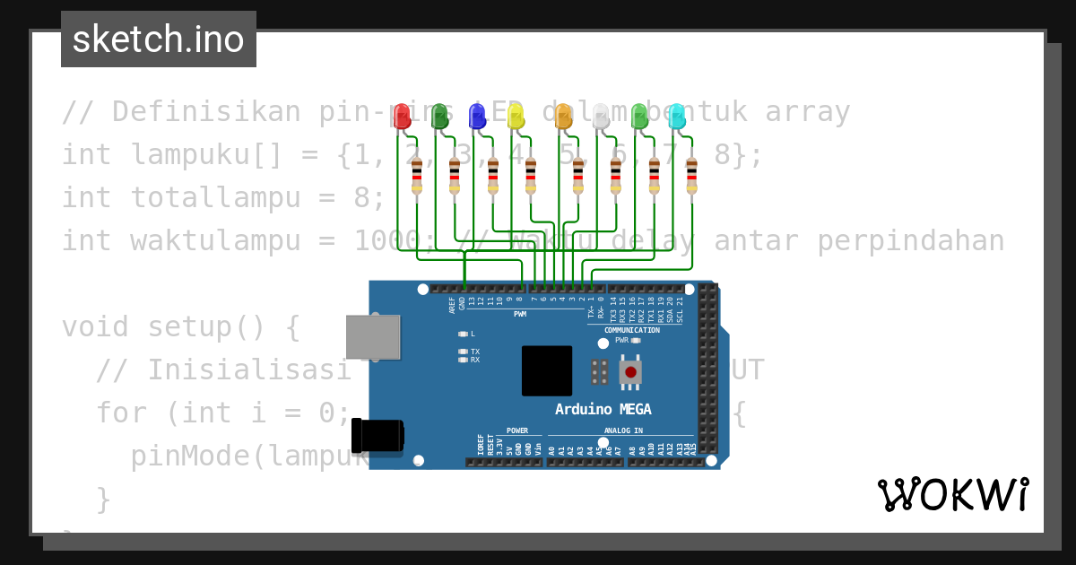 Led Wokwi Esp32 Stm32 Arduino Simulator