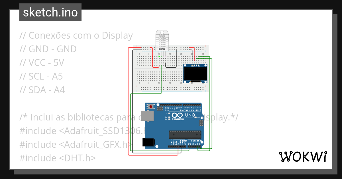 Sensor de Temperatura - Wokwi ESP32, STM32, Arduino Simulator