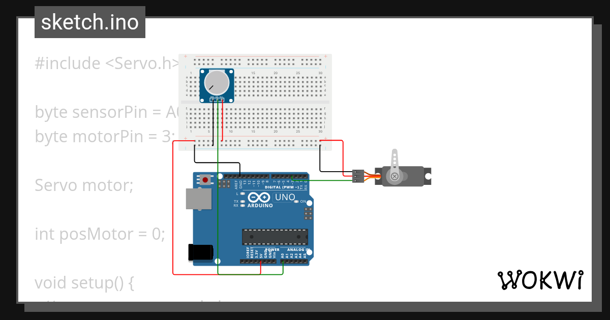PWM - Servo - Wokwi ESP32, STM32, Arduino Simulator