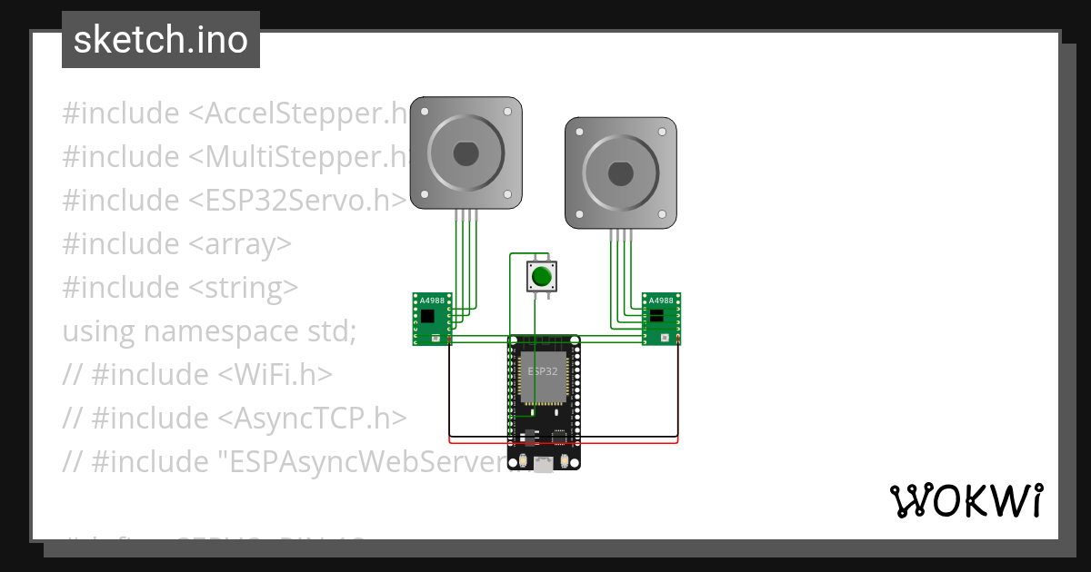 Steppers - Wokwi ESP32, STM32, Arduino Simulator
