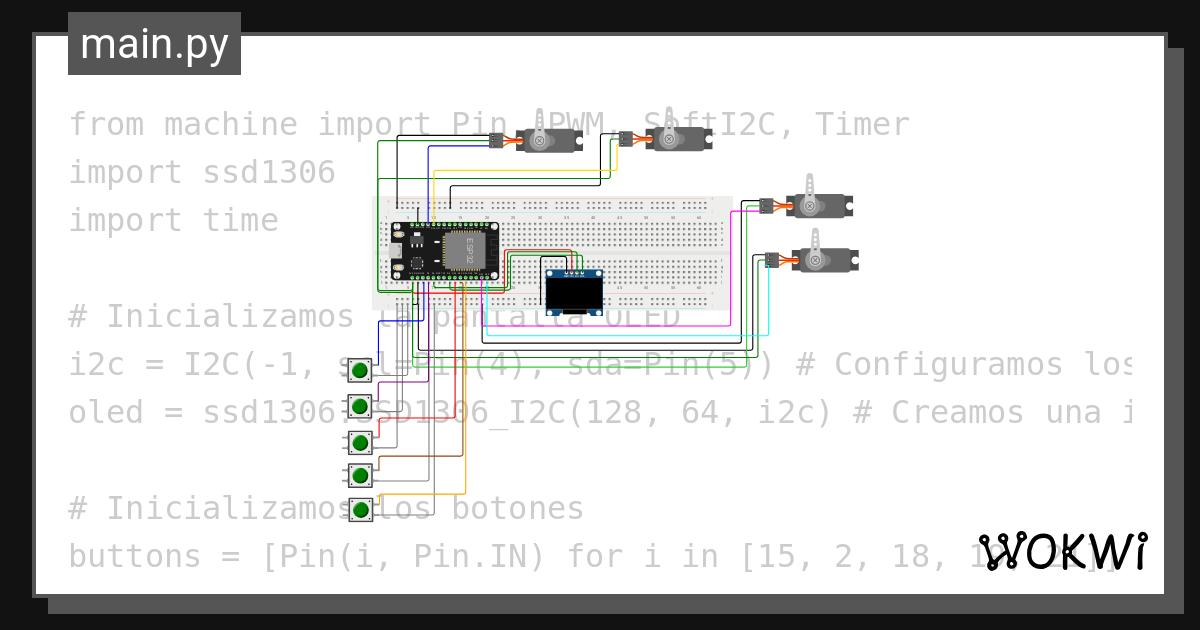 Servomotores Wokwi Esp32 Stm32 Arduino Simulator 7252