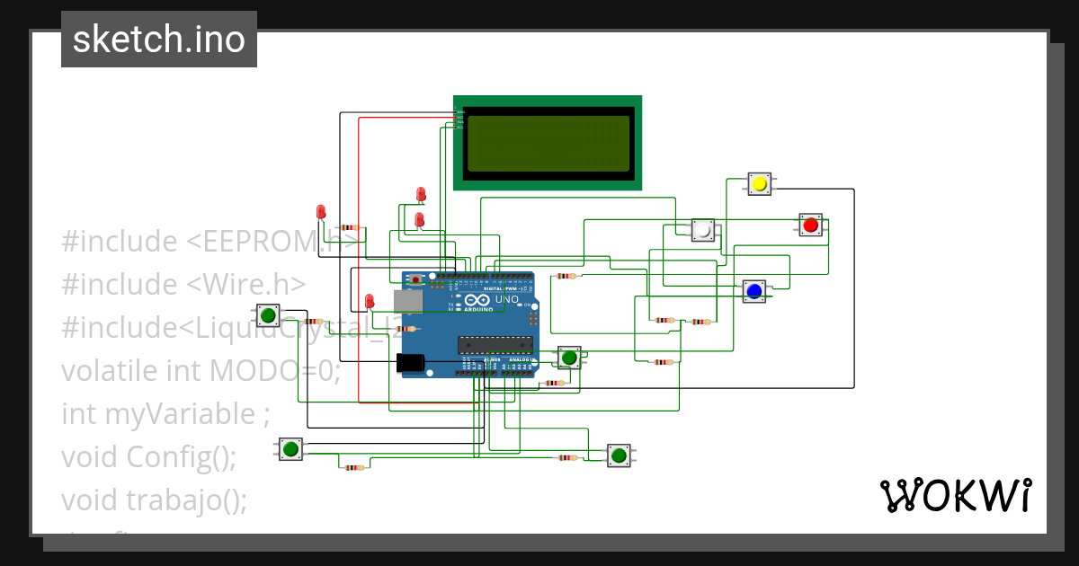 MAQUINADE HACR MAYA Copy - Wokwi ESP32, STM32, Arduino Simulator