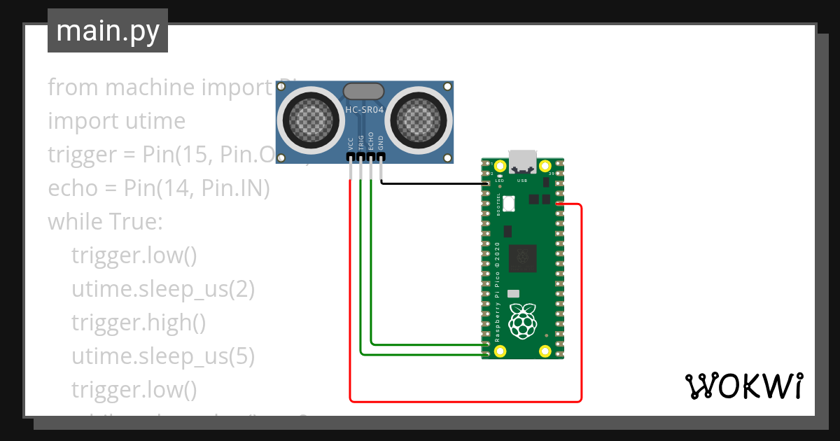 HCSR04 Copy - Wokwi ESP32, STM32, Arduino Simulator HCSR04 Copy - Wokwi ESP32, STM32, Arduino Simulator