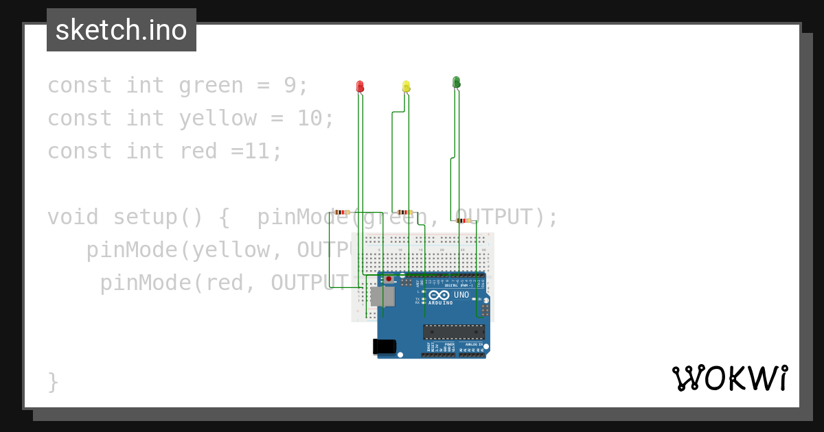Traffic Light Fade Wokwi Esp32 Stm32 Arduino Simulator 