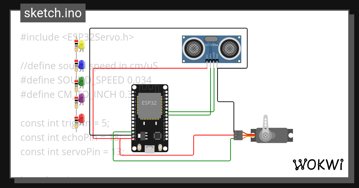 Esp32 Com Hc Sr04 Wokwi Esp32 Stm32 Arduino Simulator