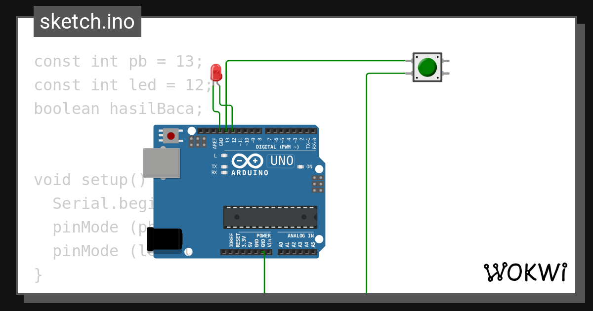 Wendy Pushbutton Wokwi Esp32 Stm32 Arduino Simulator 