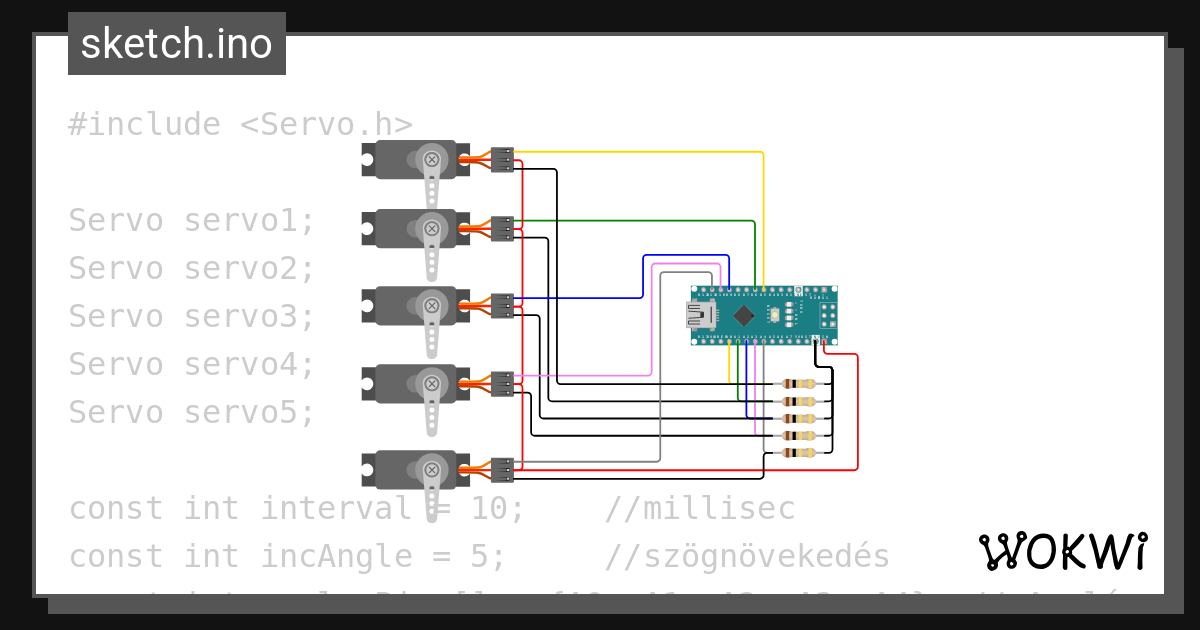 Robotarm Wokwi Esp32 Stm32 Arduino Simulator