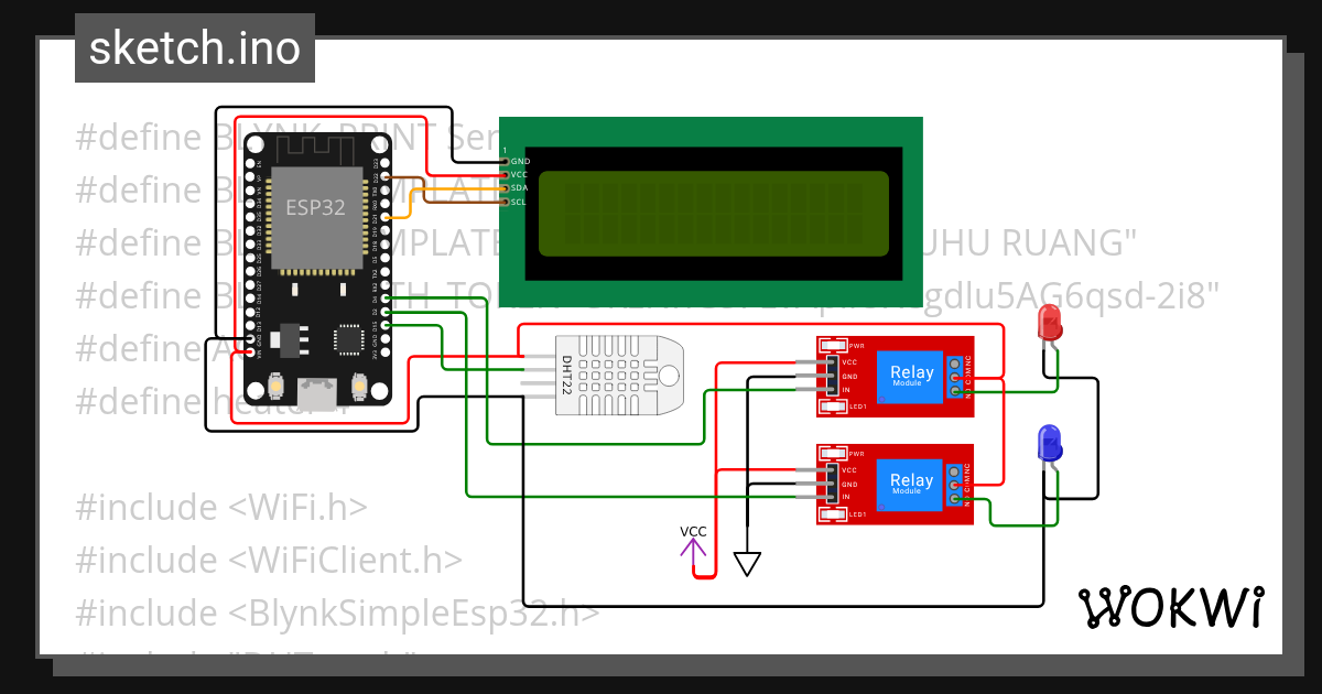 Pengkondisi Suhu Ruang Wokwi Esp32 Stm32 Arduino Simulator 0741
