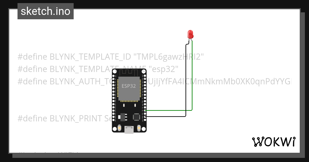 ESP32 Blynk - Wokwi ESP32, STM32, Arduino Simulator