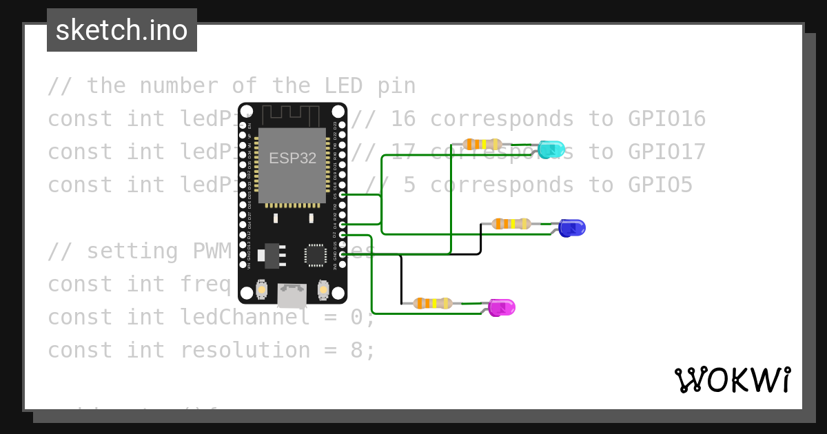 Esp32 Kelap Kelip Tugas Wokwi Esp32 Stm32 Arduino Simulator