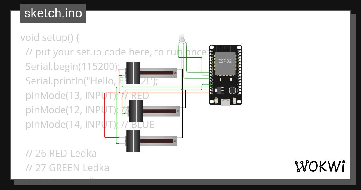 slider + rgb ledec - Wokwi ESP32, STM32, Arduino Simulator