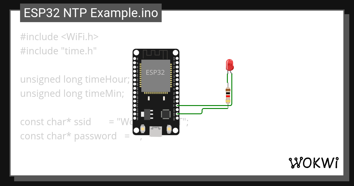 ESP32 NTP Example.ino Copy - Wokwi ESP32, STM32, Arduino Simulator
