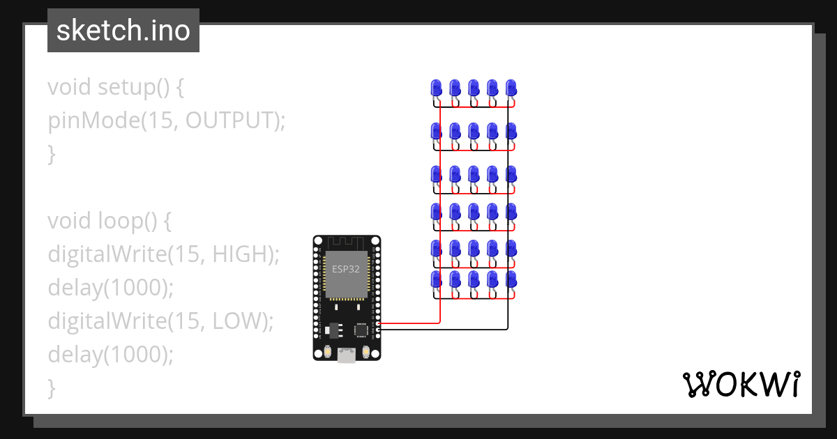 SERIES CONNECTION - Wokwi ESP32, STM32, Arduino Simulator