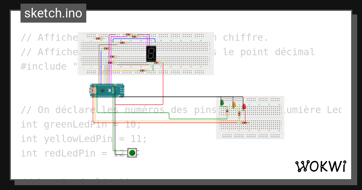 Sevensegmentdisplay Wokwi Esp32 Stm32 Arduino Simulator 4007