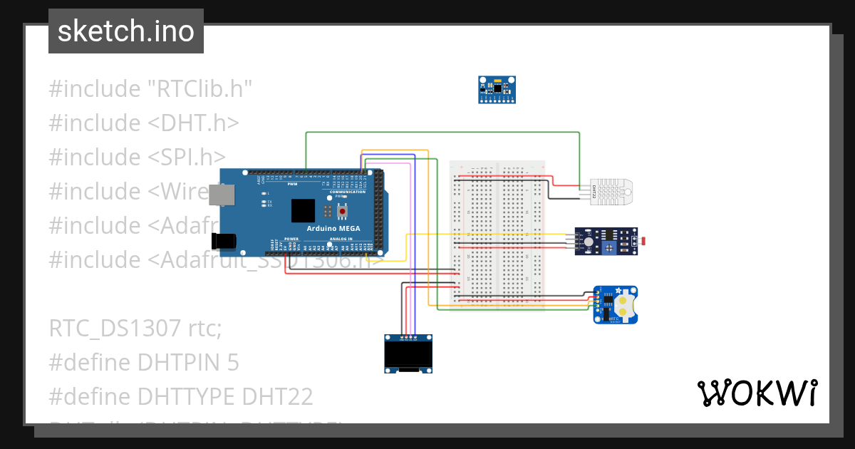 STAZIONE METEO - Wokwi ESP32, STM32, Arduino Simulator
