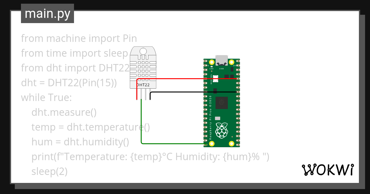RasPI_dht22 - Wokwi ESP32, STM32, Arduino Simulator RasPI_dht22 - Wokwi ESP32, STM32, Arduino Simulator
