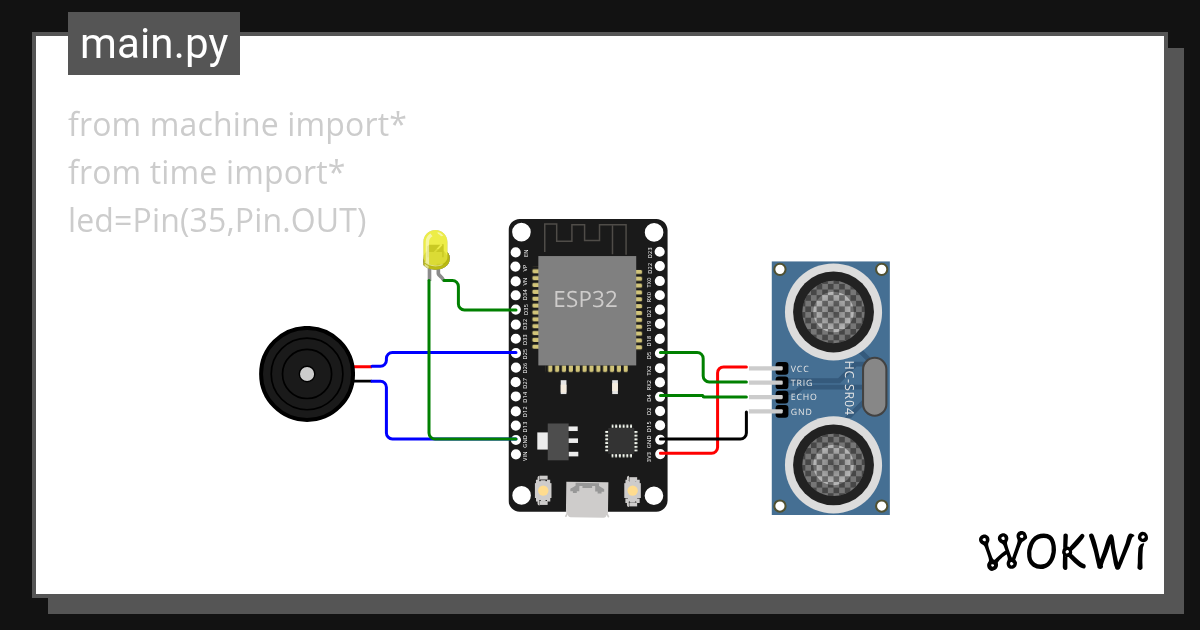 obstacles - Wokwi ESP32, STM32, Arduino Simulator