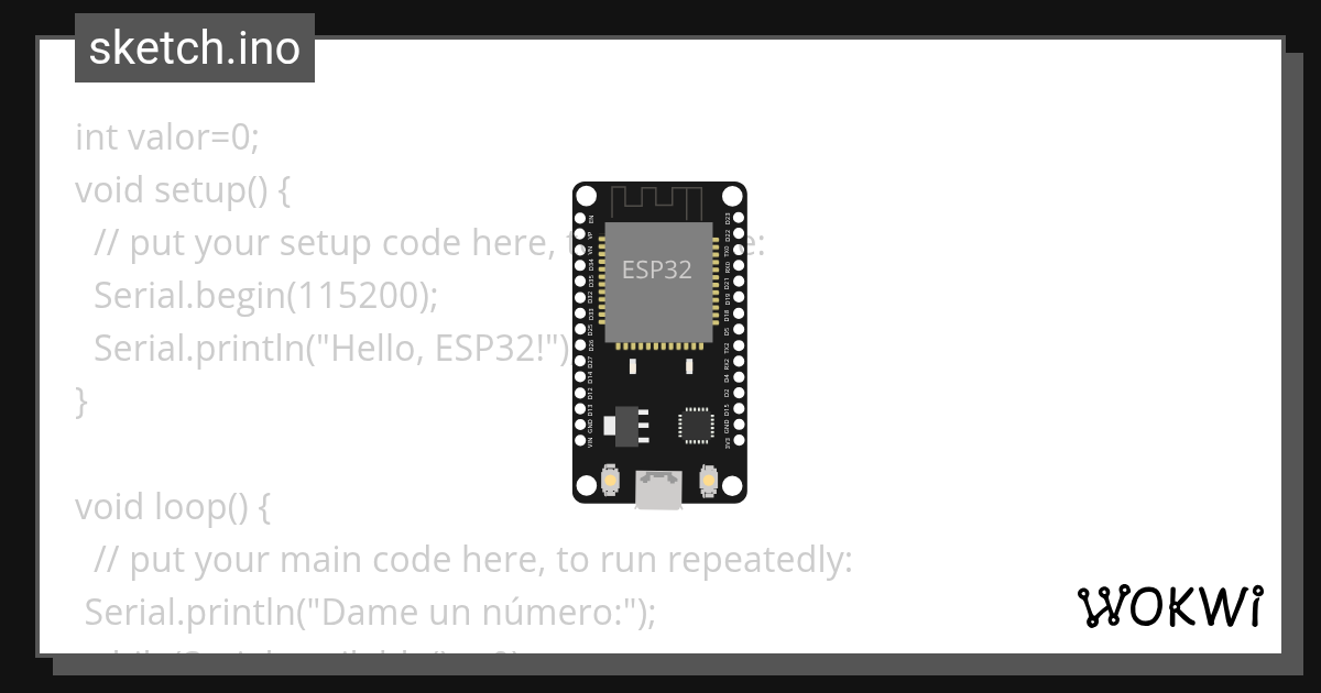 serial - Wokwi ESP32, STM32, Arduino Simulator