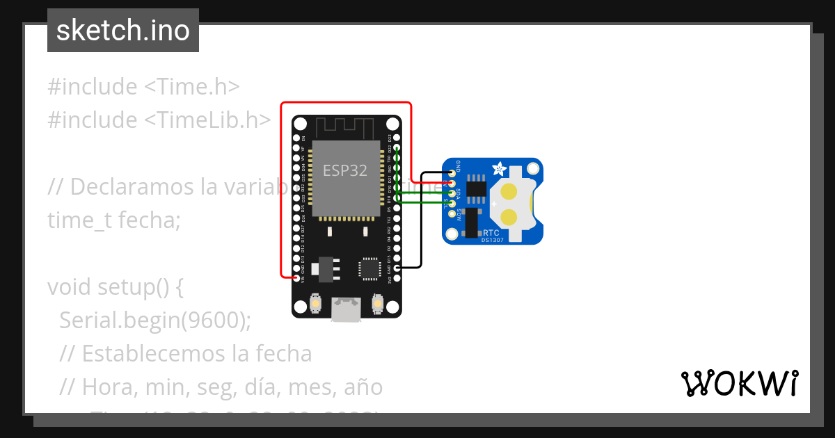 Ds1307 Wokwi Esp32 Stm32 Arduino Simulator 8829